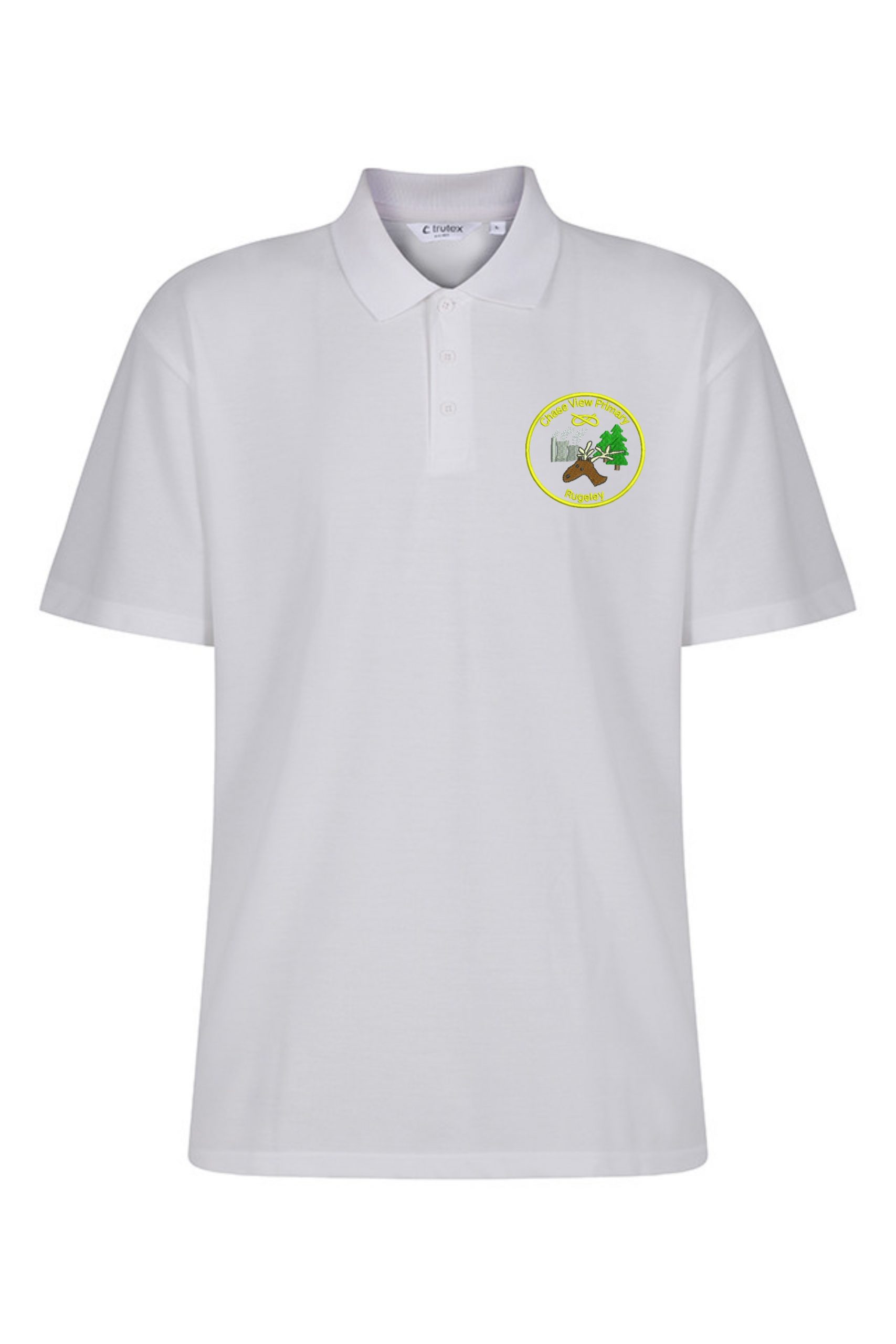 Chase View Polo Shirt in White – Blueprint Designs