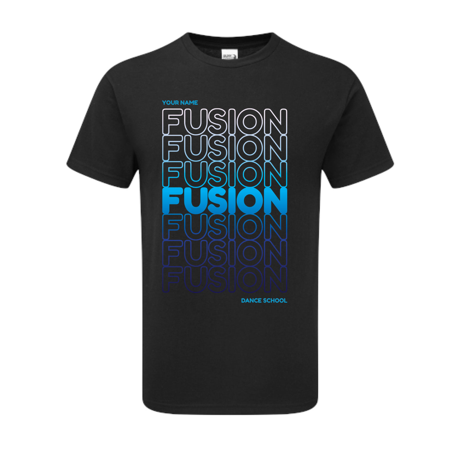 Fusion Gradient Logo Print T-Shirt – Blueprint Designs