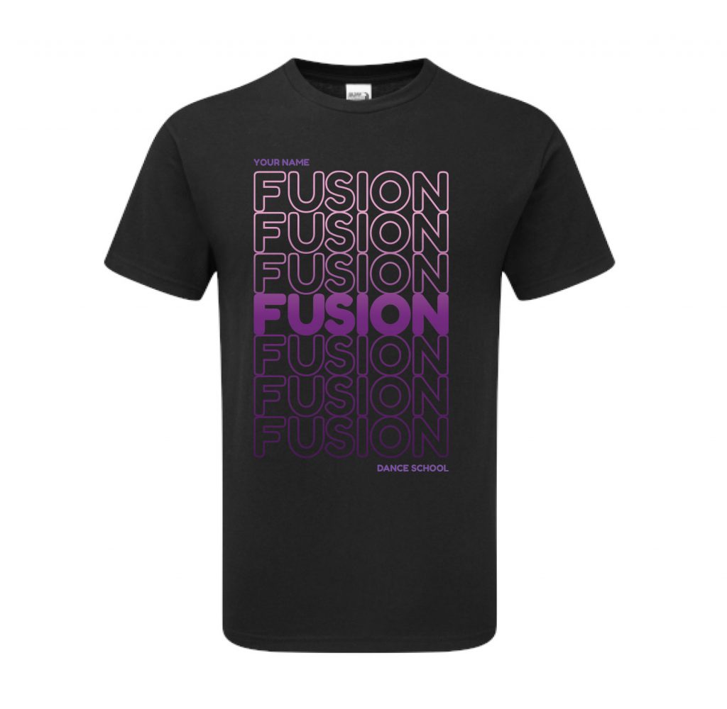 Fusion Gradient Logo Print T-Shirt – Blueprint Designs