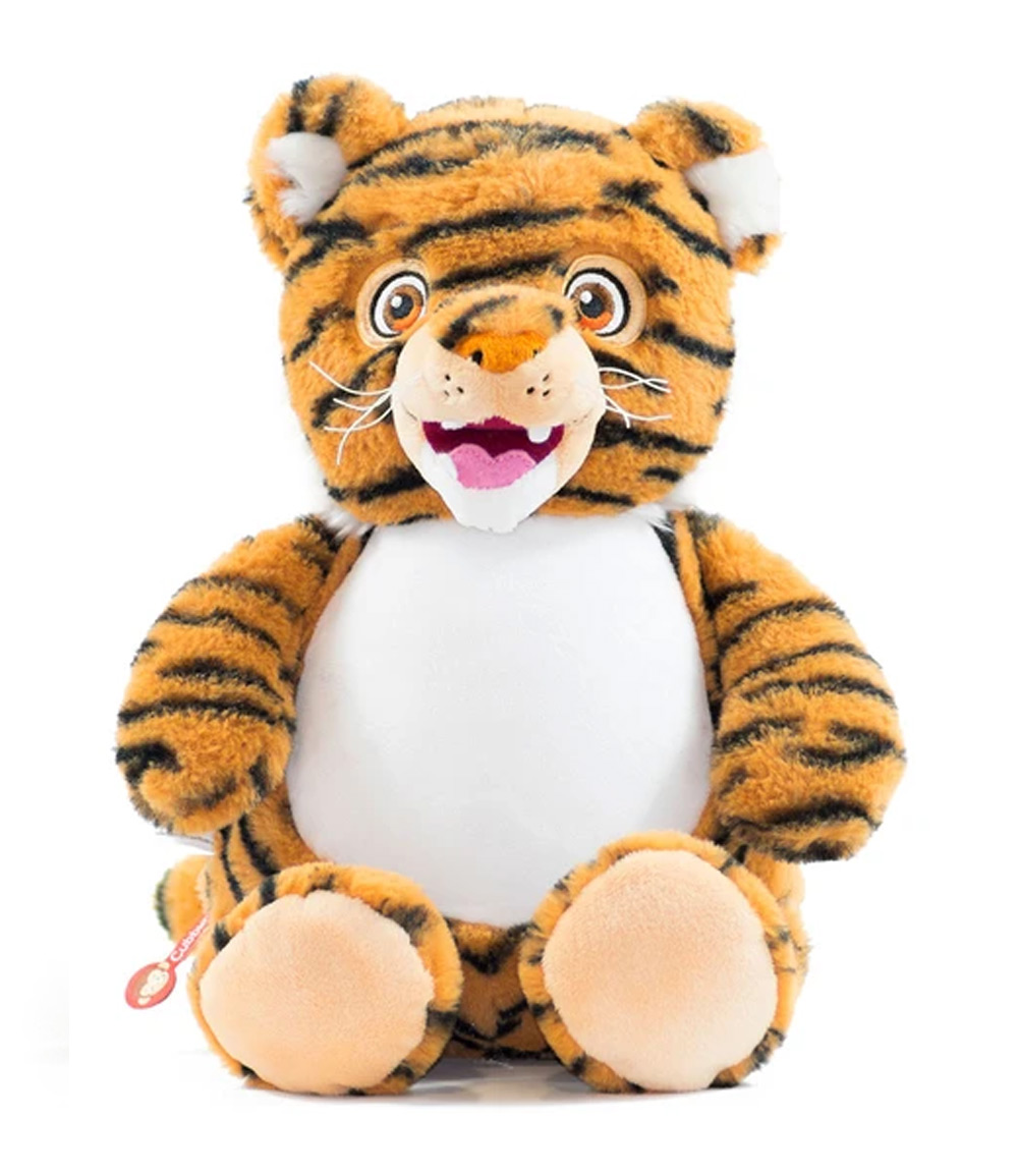 Cubbies Personalised Embroidered Plush Tiger – Blueprint Designs