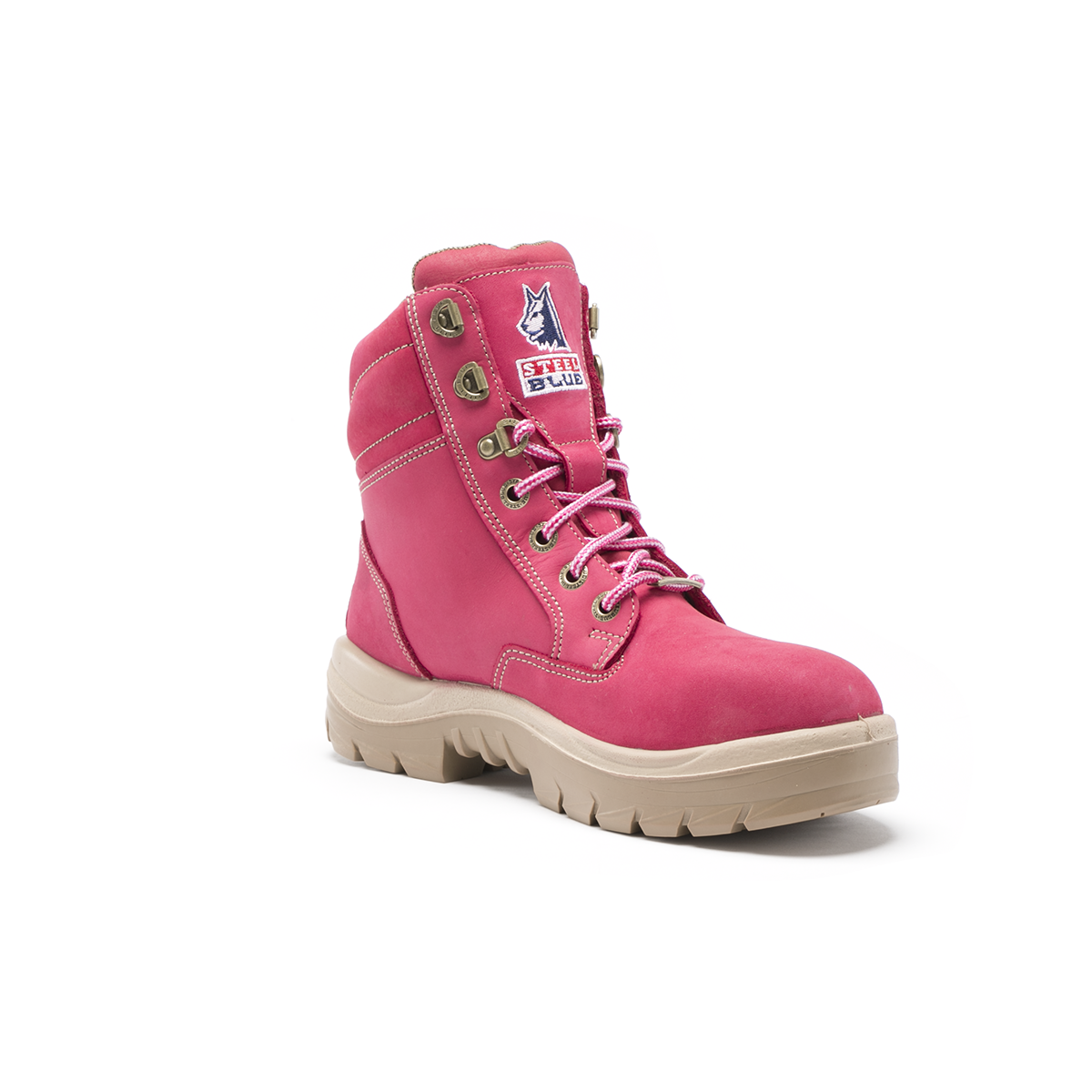 Steel Blue Southern Cross Ladies Pink S3 Leather Work Boot – Blueprint ...