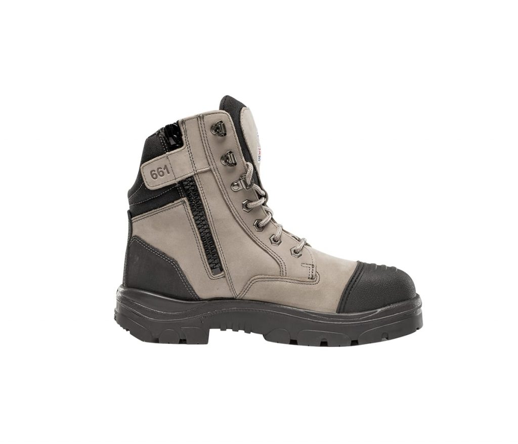 Steel Blue Southern Cross Zip Scuff Slate S3 Leather Work Boot ...