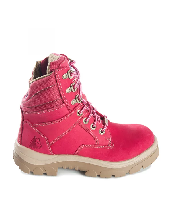 Steel Blue Southern Cross Ladies Pink S3 Leather Zipped Work Boot ...